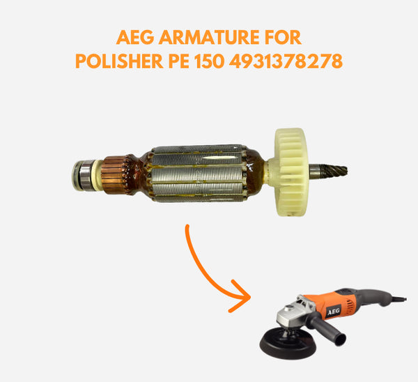 AEG ARMATURE FOR PE 150 POLISHER 4931378278 - Mackun Hardware
