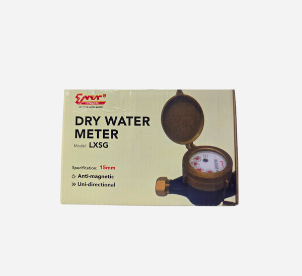 EVER WATER METER 15mm 1/2 DIA DRY TYPE LXSG 15E - Mackun Hardware