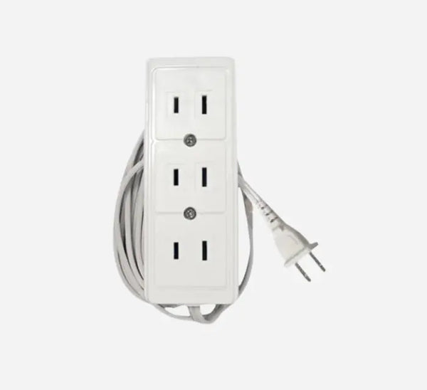 FIREFLY 3 GANG 2­PIN CONVENIENCE OUTLET 4m CORD Mackun... - Mackun Hardware