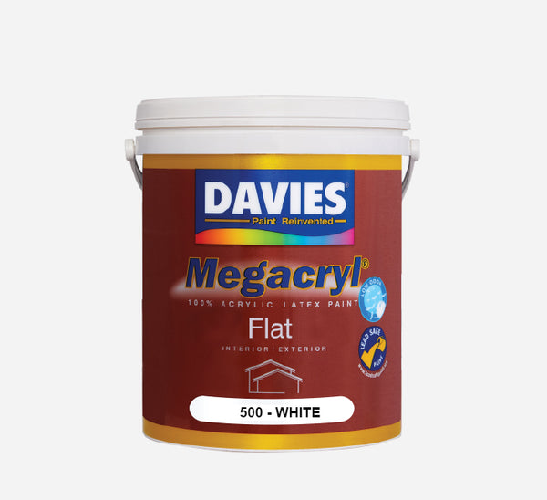 DAVIES MEGACRYL FLAT WHITE | Mackun Hardware - Mackun Hardware